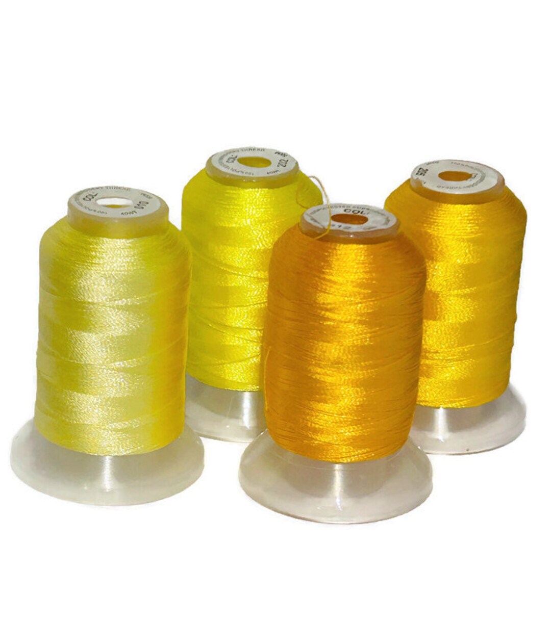 Yellow Embroidery Thread Spool. 40 Weight. 100 % Polyester. for ...