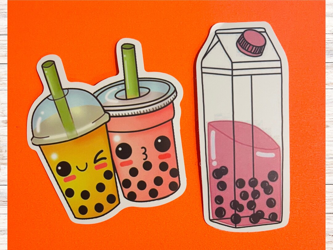 Boba Tea Sticker Bobba Tea Sticker Bobba Bubble Tea Boba - Etsy