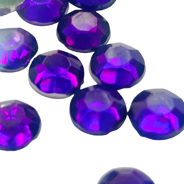 Purple Flat Back Rhinestones - Etsy
