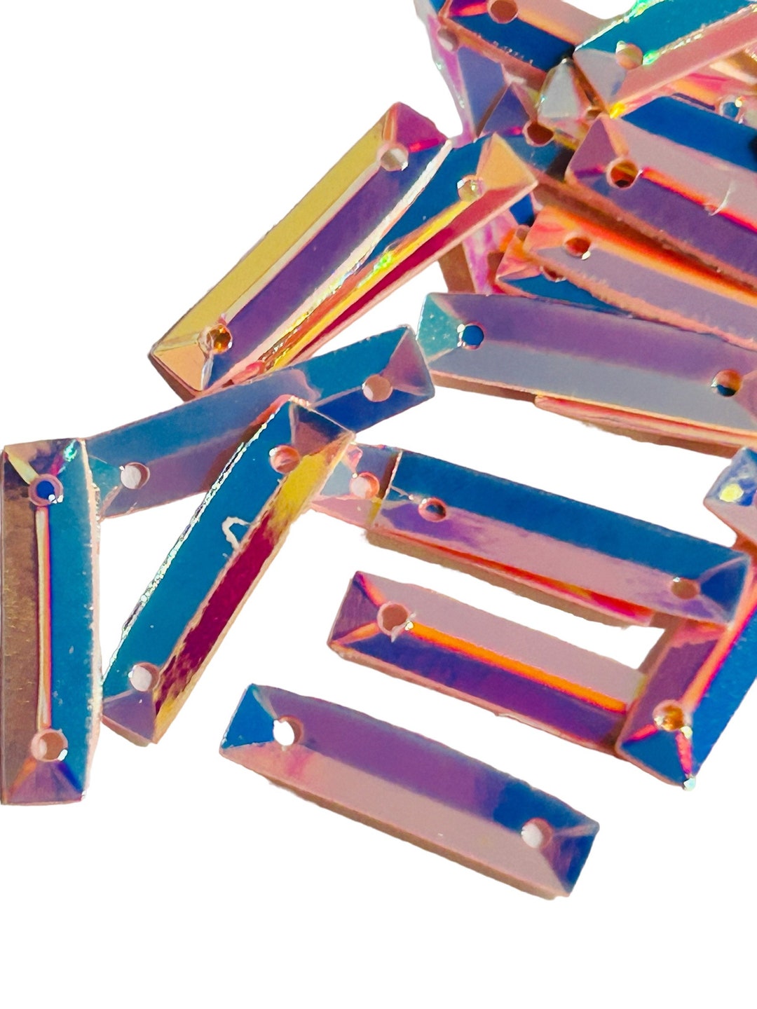 Pink AB Rectangle Sequins: 14mm Paillettes, 100 Pc Pack - Etsy