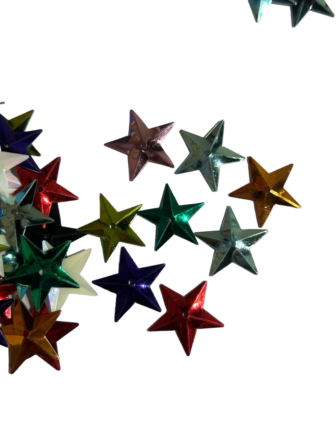 Star Sequins Mix. Assorted Color Star Sequins. Star Paillettes. 15mm ...