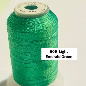 Green Embroidery Thread Spool. 40 Weight. 100 % Polyester. Lime Green ...