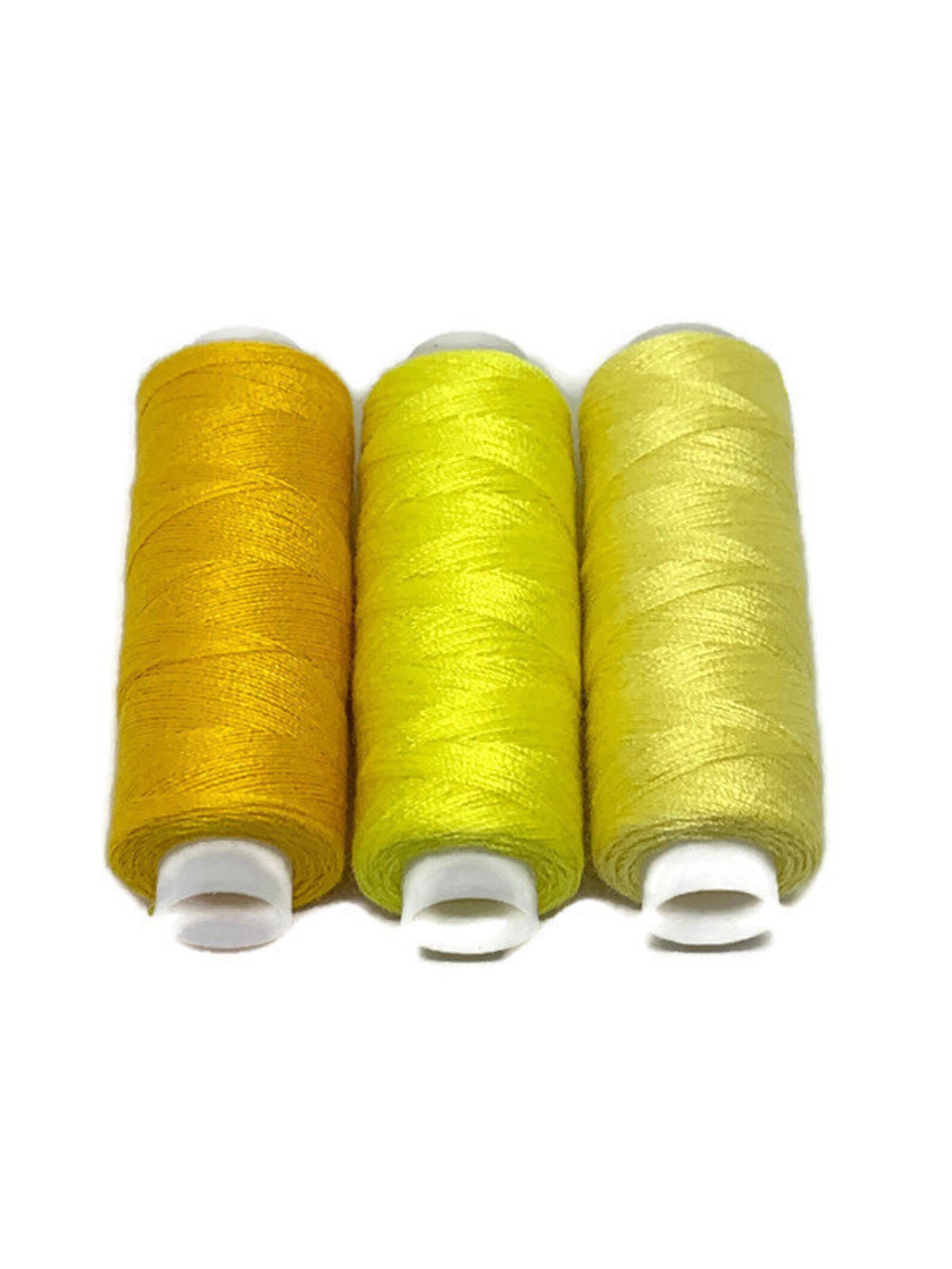 Yellow Thread. Light Yellow Polyester Thread Spool. Yellow - Etsy