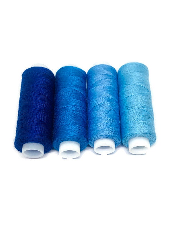 Blue Thread. Royal Blue Sew All Polyester Thread Spool. Navy Blue 100% ...