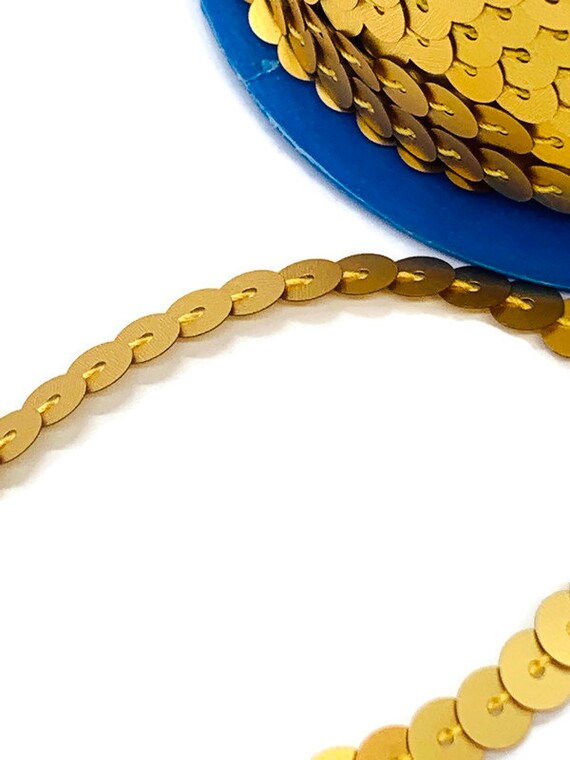 Embellishments Craft Supplies & Tools GOLD SEQUIN CIRCLE trim etna.com.pe