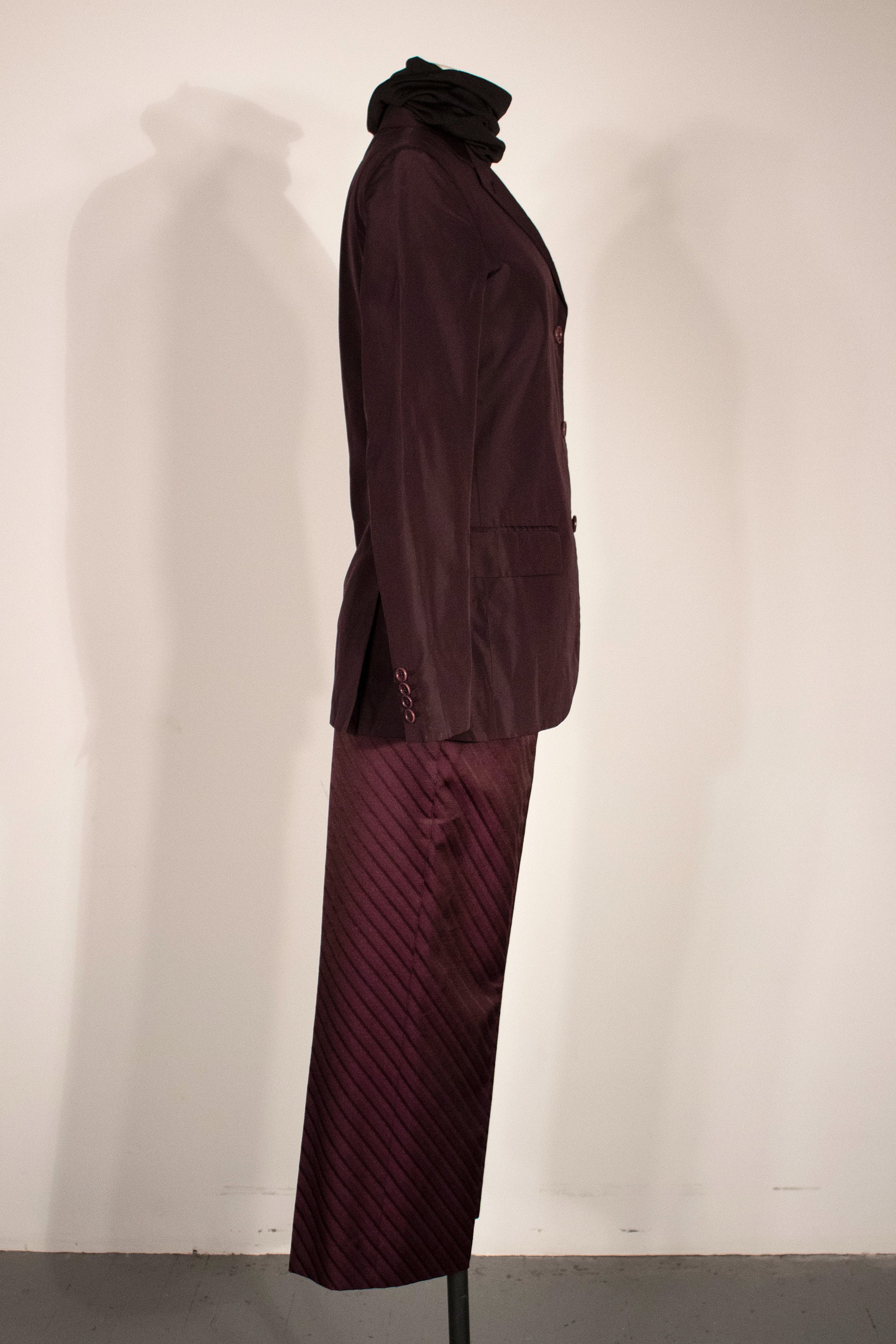 Blazer de seda de berenjena Helmet Lang - Etsy España