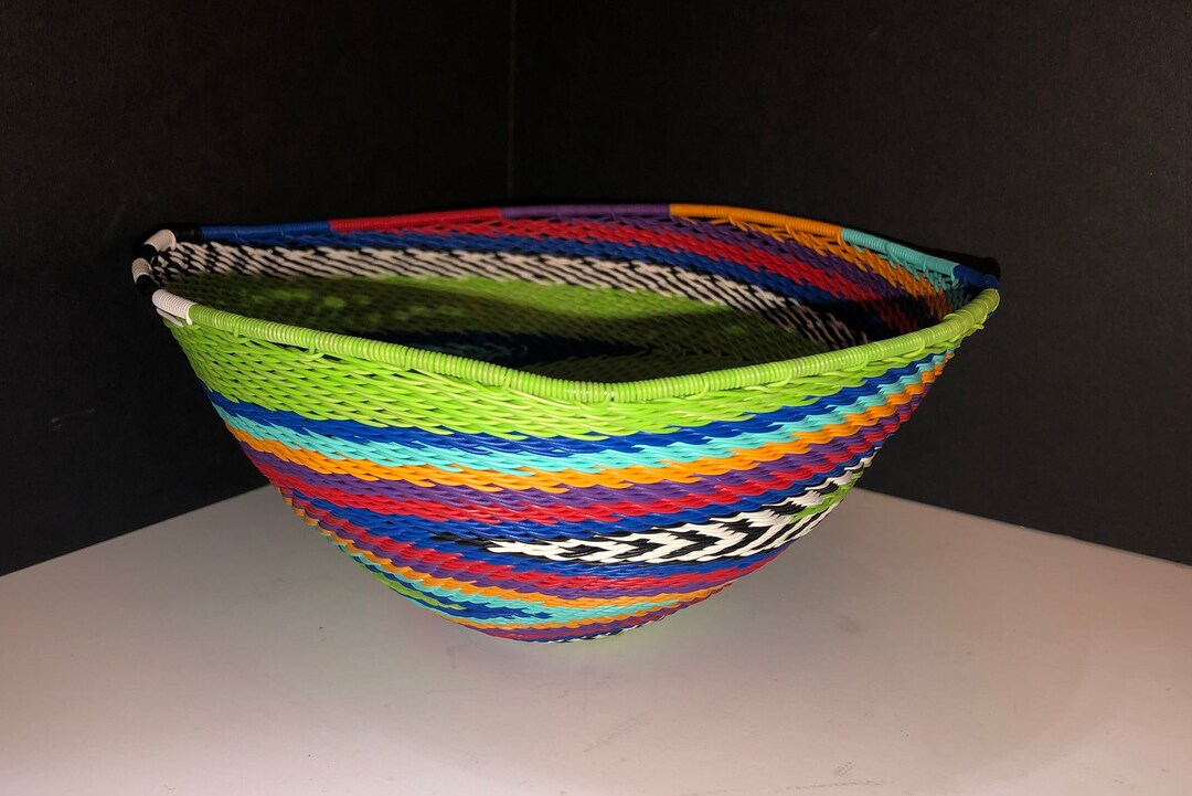 Imbenge Artists of South Africa Recycled Telephone Wire 6 3/8w. X 2 3/4 ...