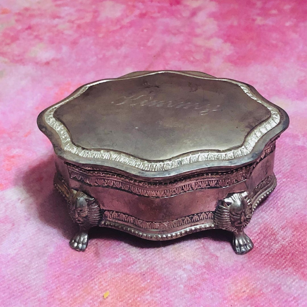 Vintage Casket Style Jewelry Box. Lions Head Legs /claw / Feet ...