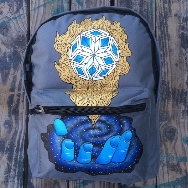 Handpainted Backpack - Etsy