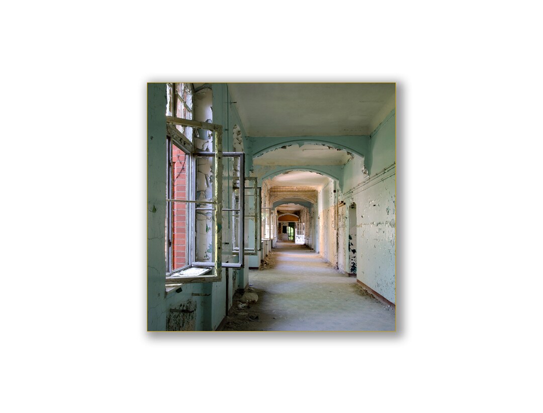 Window Passageway Old Villa Photo on Wood Squared 10 X 10 - Etsy