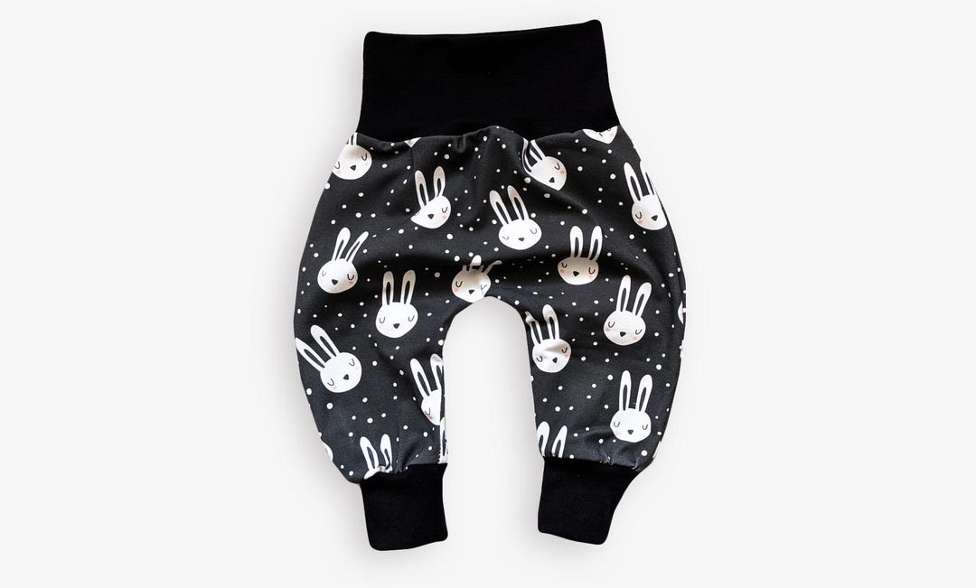 Black Baby Clothes, Baby Girl Clothes, Baby Harem Pants, Bunny Gift ...