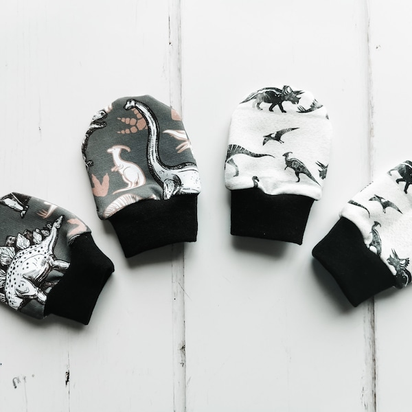 Dinosaur Mittens - Etsy