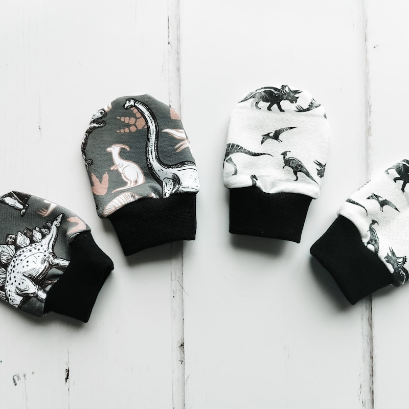 Dinosaur Mittens - Etsy