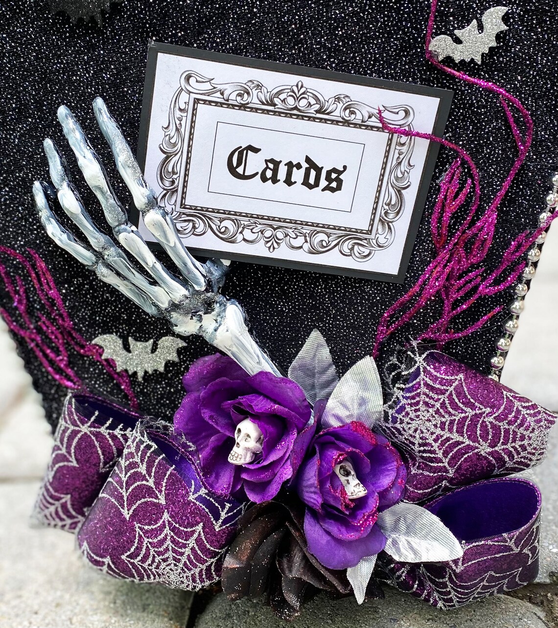 Coffin Card Boxcoffin Ringcoffin Ring Boxpurple Halloween - Etsy