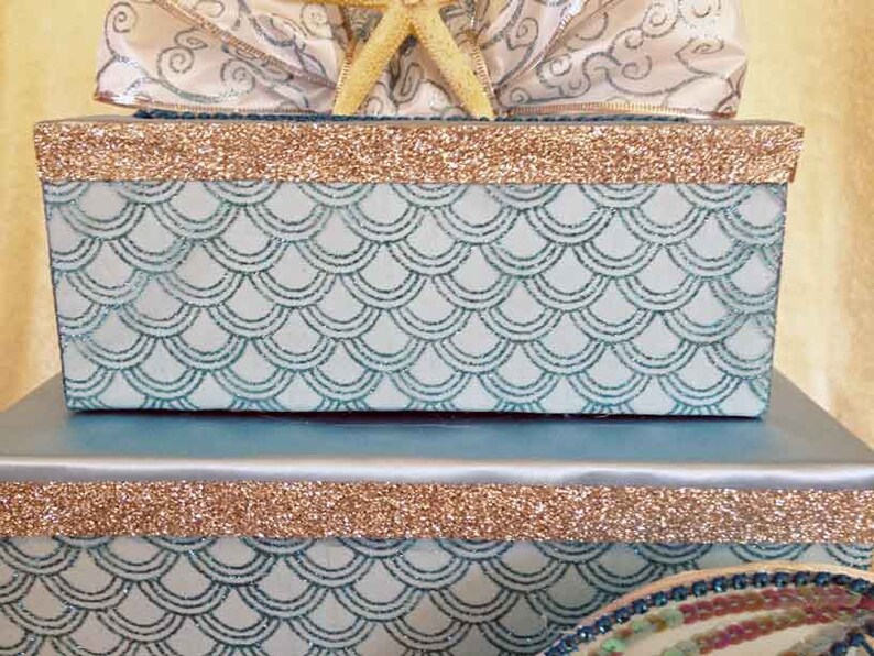 Mermaid Card Boxmermaid Tailmermaid Invitationsweet 16 - Etsy