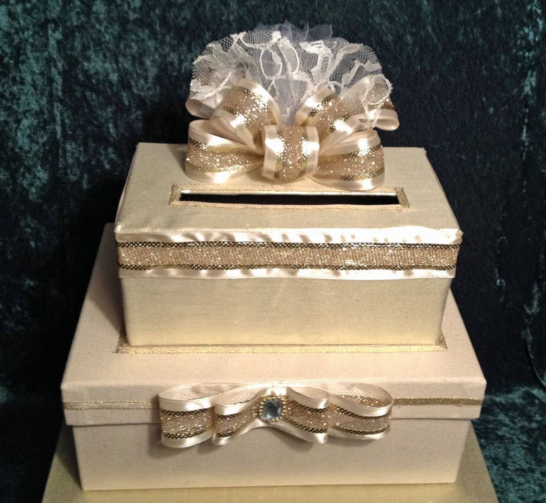 Gold Weddingwedding Card Box With Slotgold Wedding Bandgold - Etsy