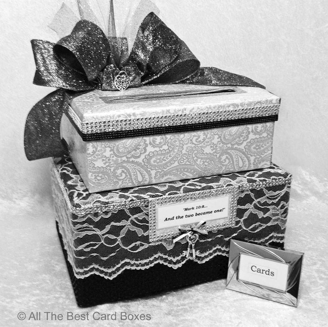 Black Wedding,card Box With Slot,black Wedding Dress,black Wedding Band ...