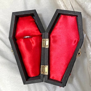 Coffin Ring Box,halloween wedding Decor,halloween Wedding Favors ...