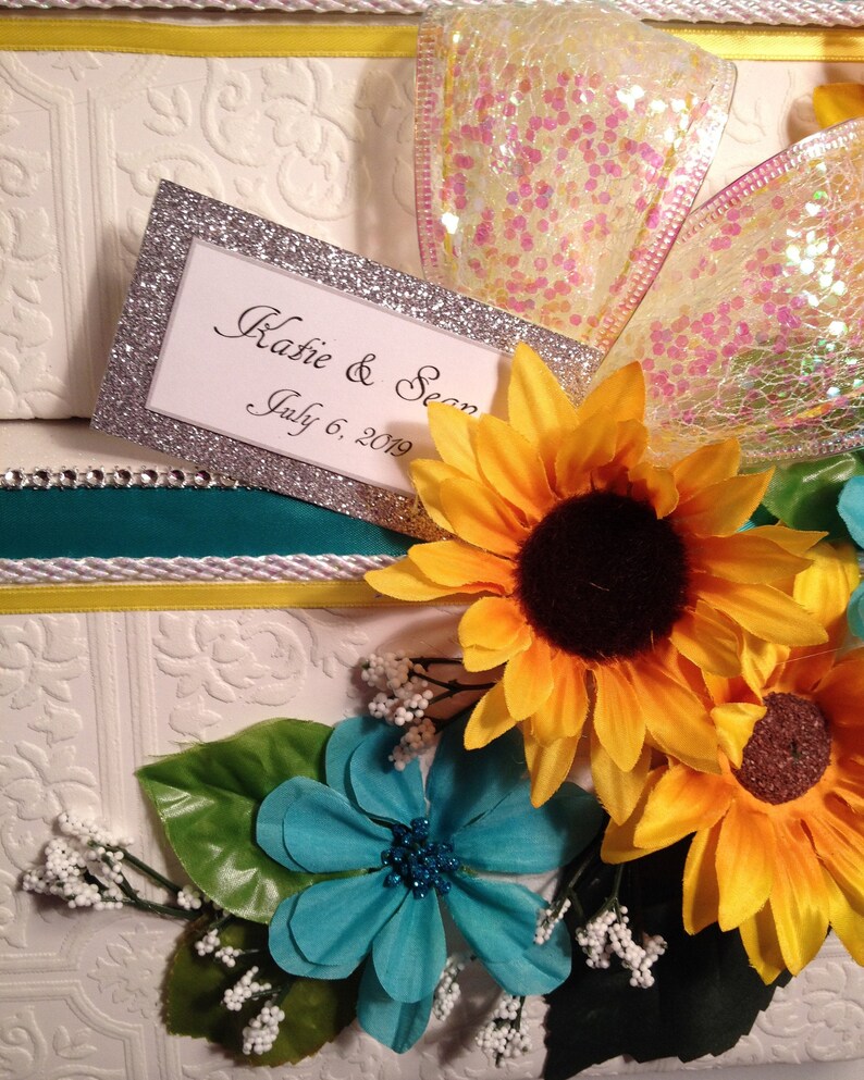 Sunflower Wedding Decor,wedding Card Box With Slot,wedding Card Box ...