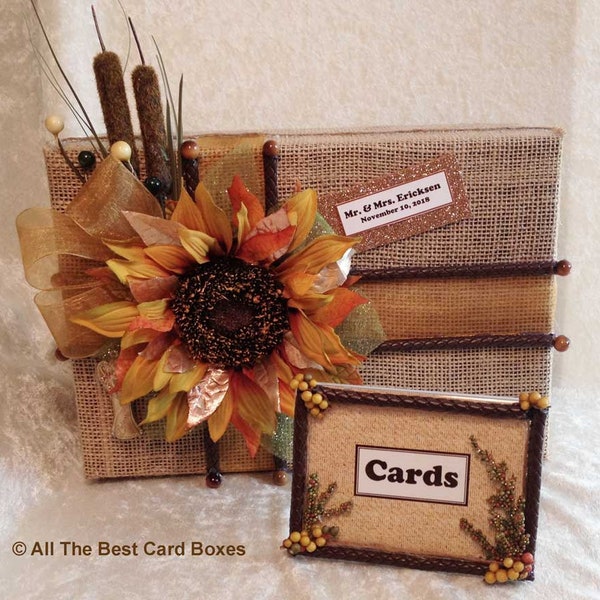 Sunflower Card Box - Etsy