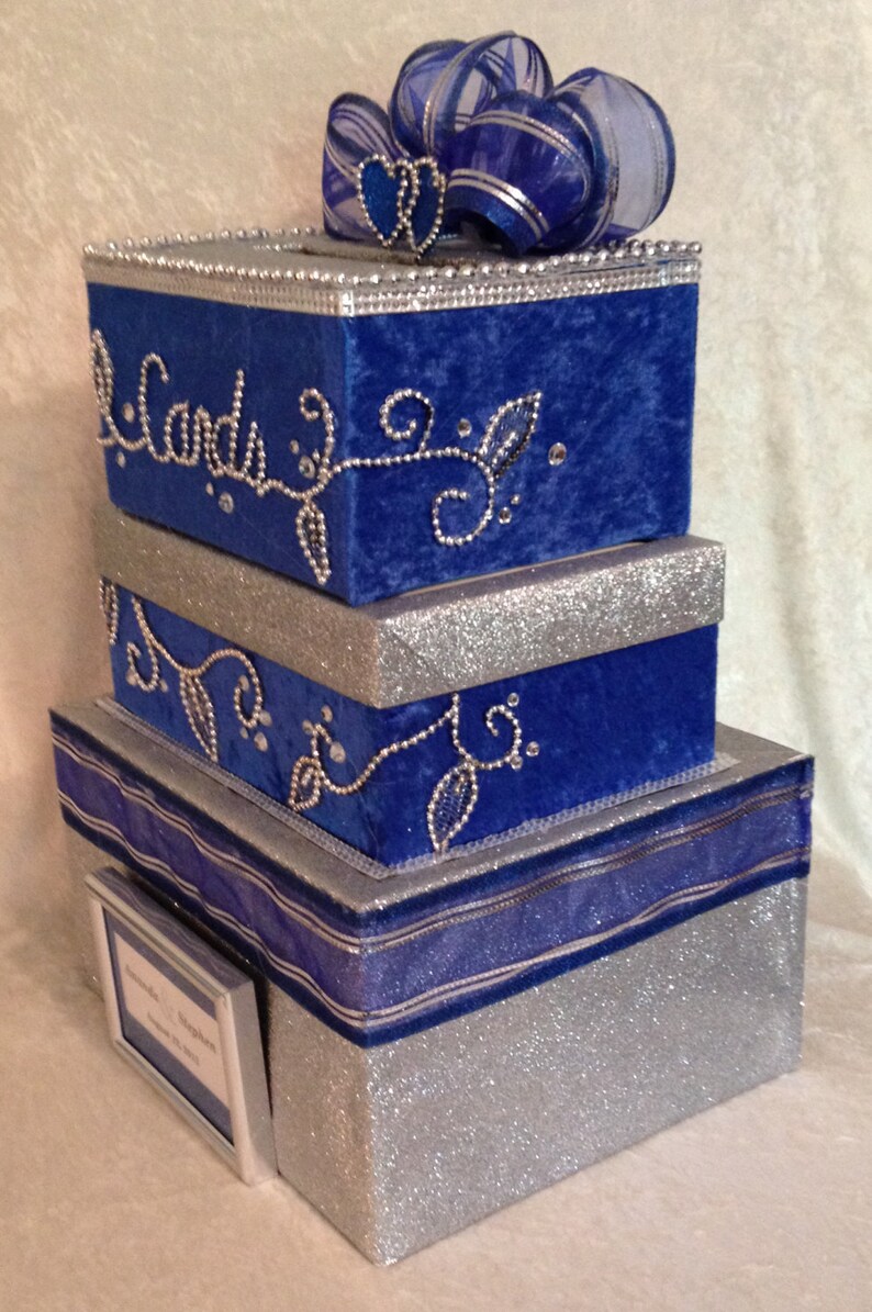 Royal #blue Wedding,wedding Gift,card Box,boxes for Wedding Cards ...