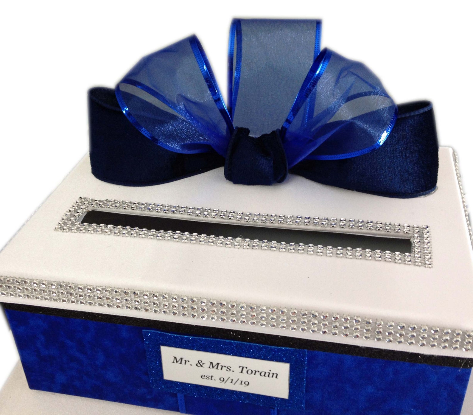 Royal Blue Weddingroyal Blueblue Wedding Card Boxroyal Blue - Etsy