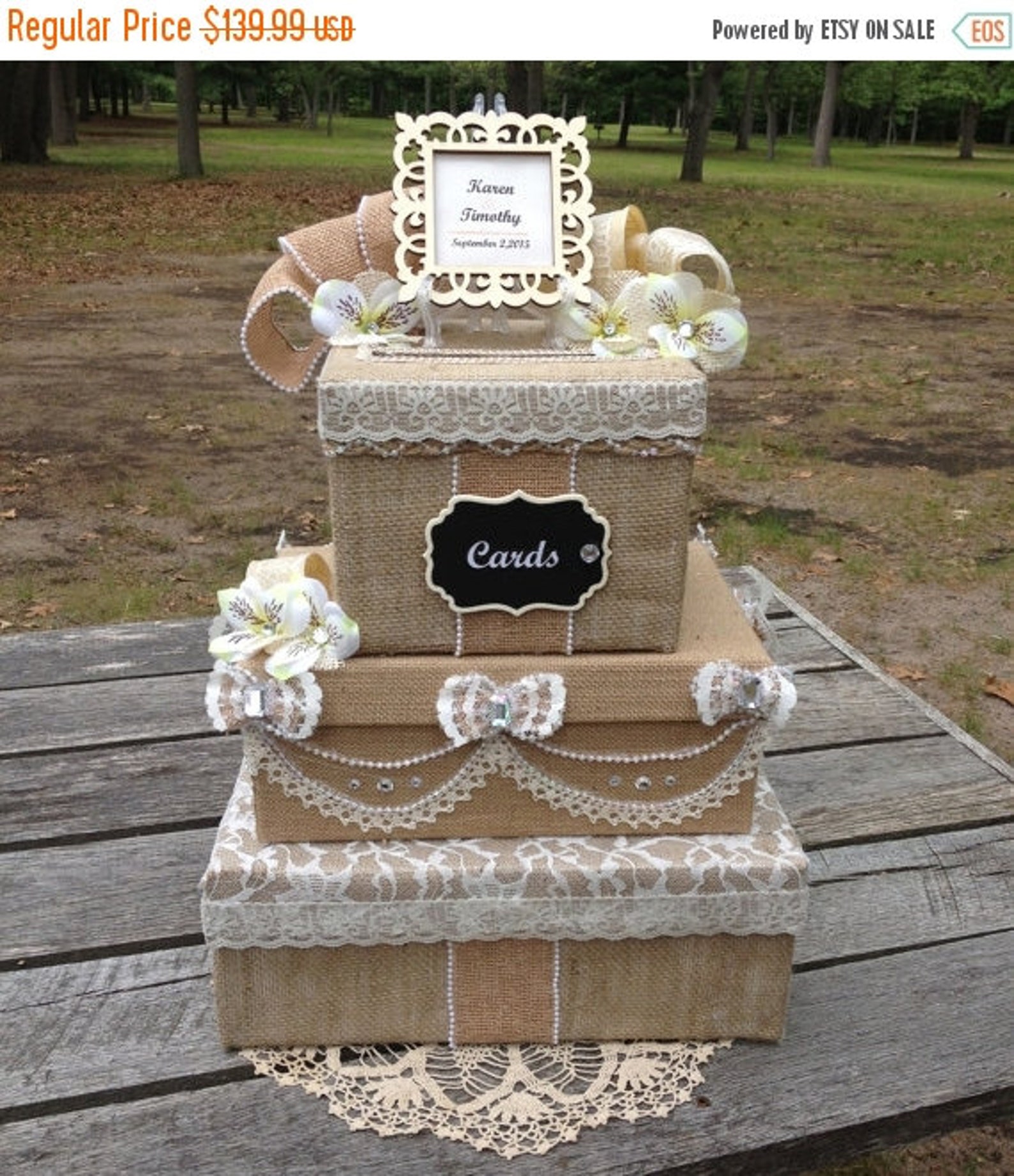 Rustic Wedding Card Box,rustic Card Holder for Wedding,rustic Card Box ...