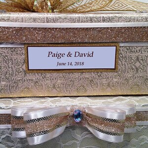 Wedding Card Box,gold Wedding Card Box,two Tiers,gold Wedding ...
