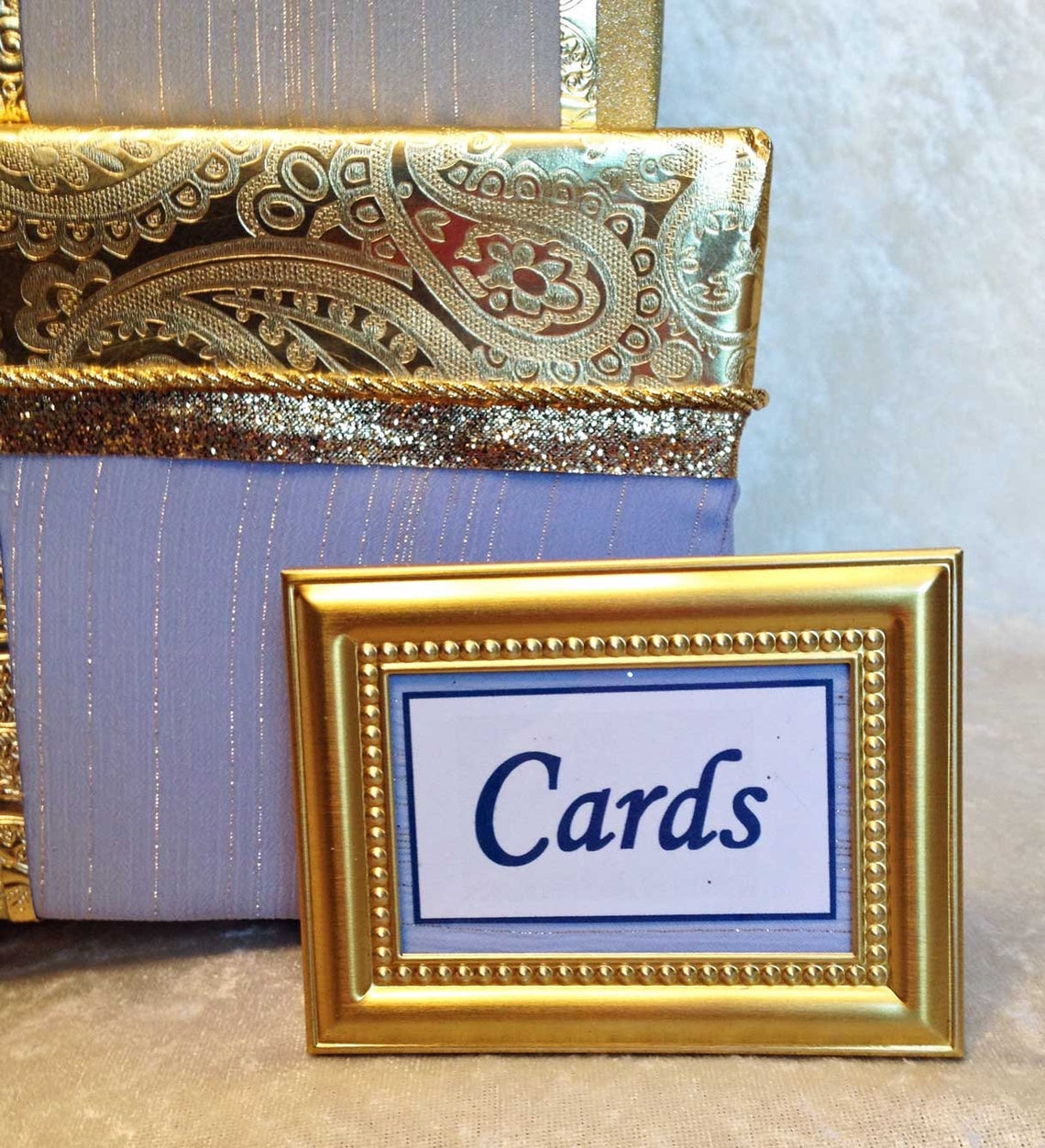 Dusty Blue Wedding Card Boxdusty Blue Weddingdusty Blue - Etsy