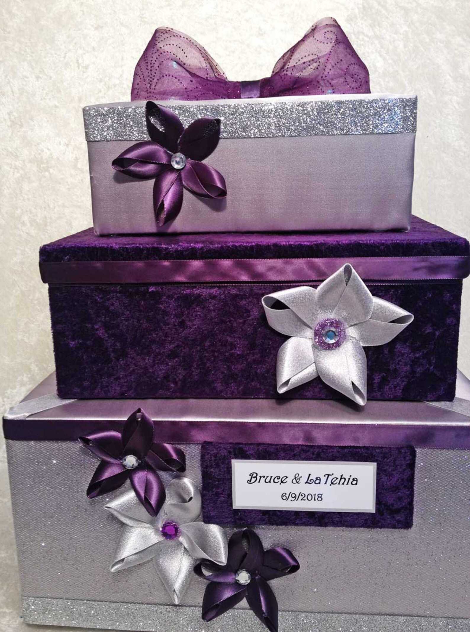 Wedding Card Box With Slotwedding Giftwedding Cake | Etsy