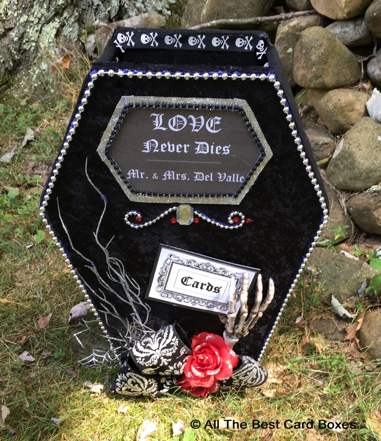 Halloween Weddinghalloween Coffin Card Boxhalloween Guest - Etsy