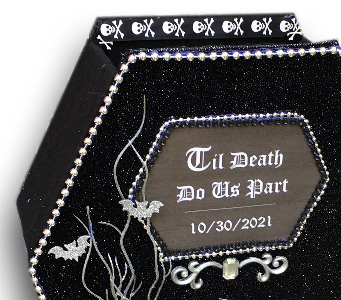 Coffin Card Box,gothic Wedding Card Box,gothic Wedding,gothic Wedding ...