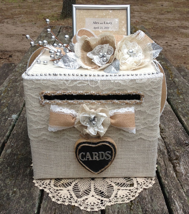 Rustic Wedding Decor,rustic Wedding,card Box With Slot,rustic Wedding ...
