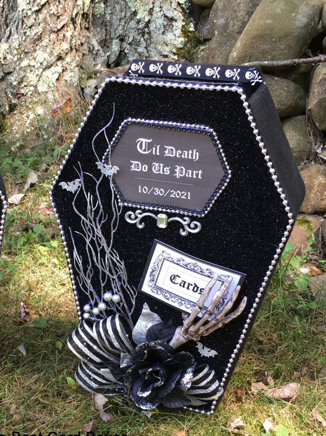 Coffin Card BoxGothic Wedding Card Boxgothic weddinggothic | Etsy