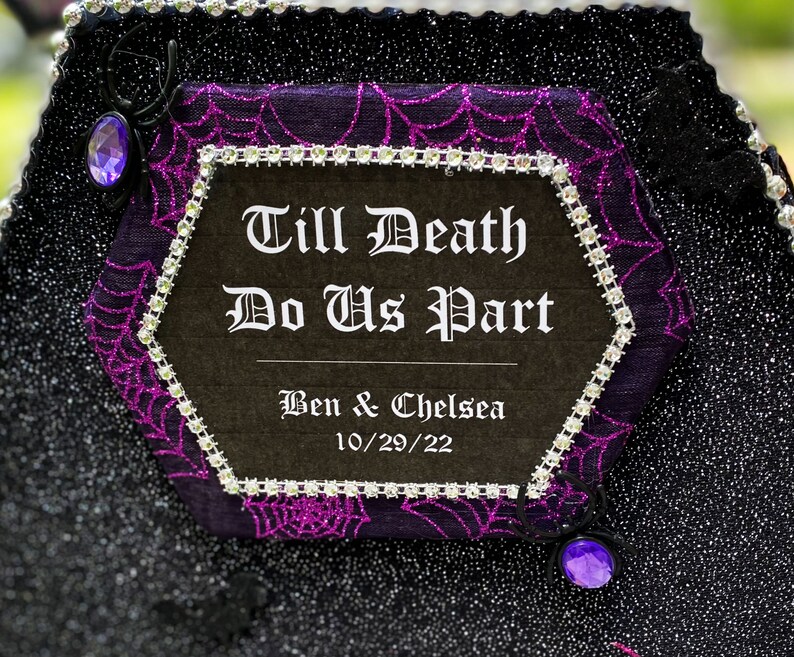 Coffin Card Boxcoffin Ringcoffin Ring Boxpurple Halloween - Etsy