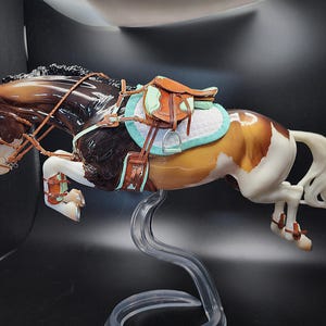 LSQ Breyer Peter Stone Resin Model Horse Eventing Tack Set Deluxe Color ...