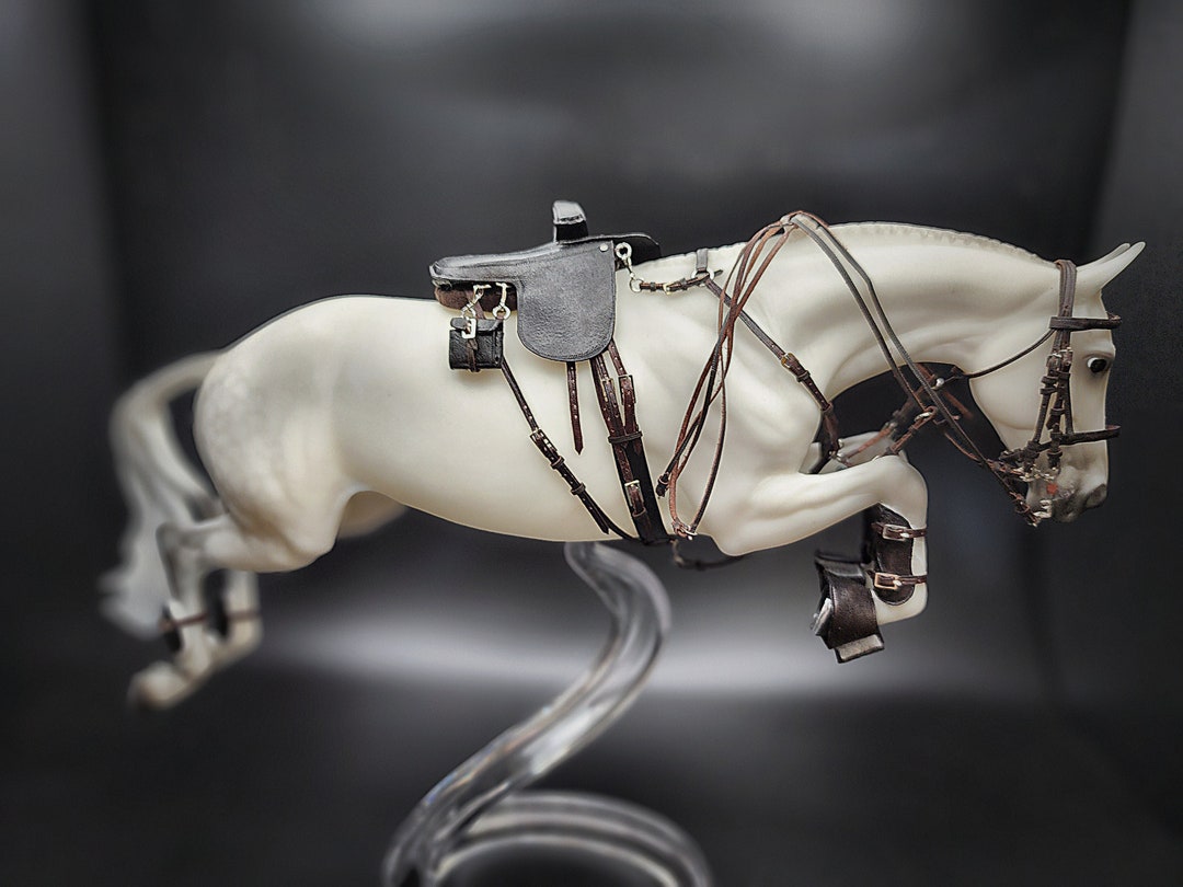 1:9 LSQ Breyer Peter Stone Resin Model Horse Scale English Style Side ...