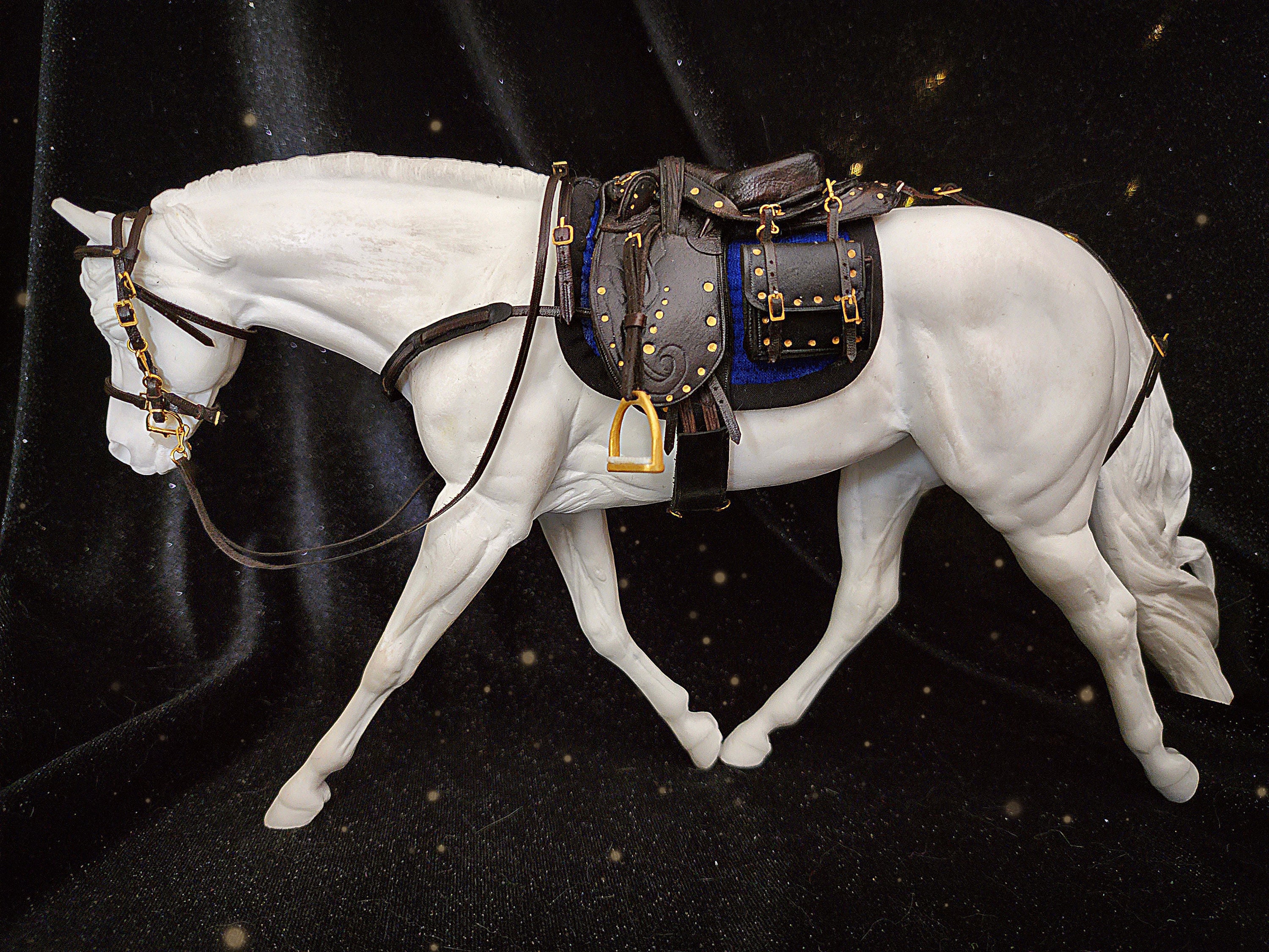 Breyer Peter Stone Resin Model Horse English Style Australian Stock Saddle Set - Etsy