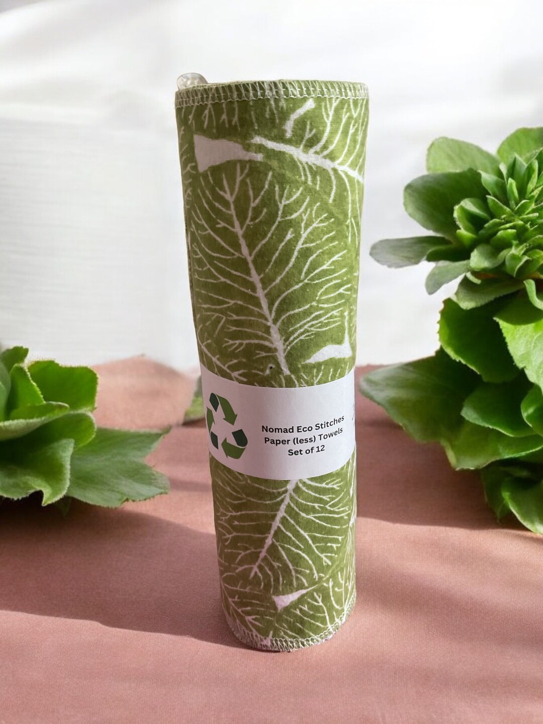 Un-paper Towels-set of 12 Green Leaves - Etsy