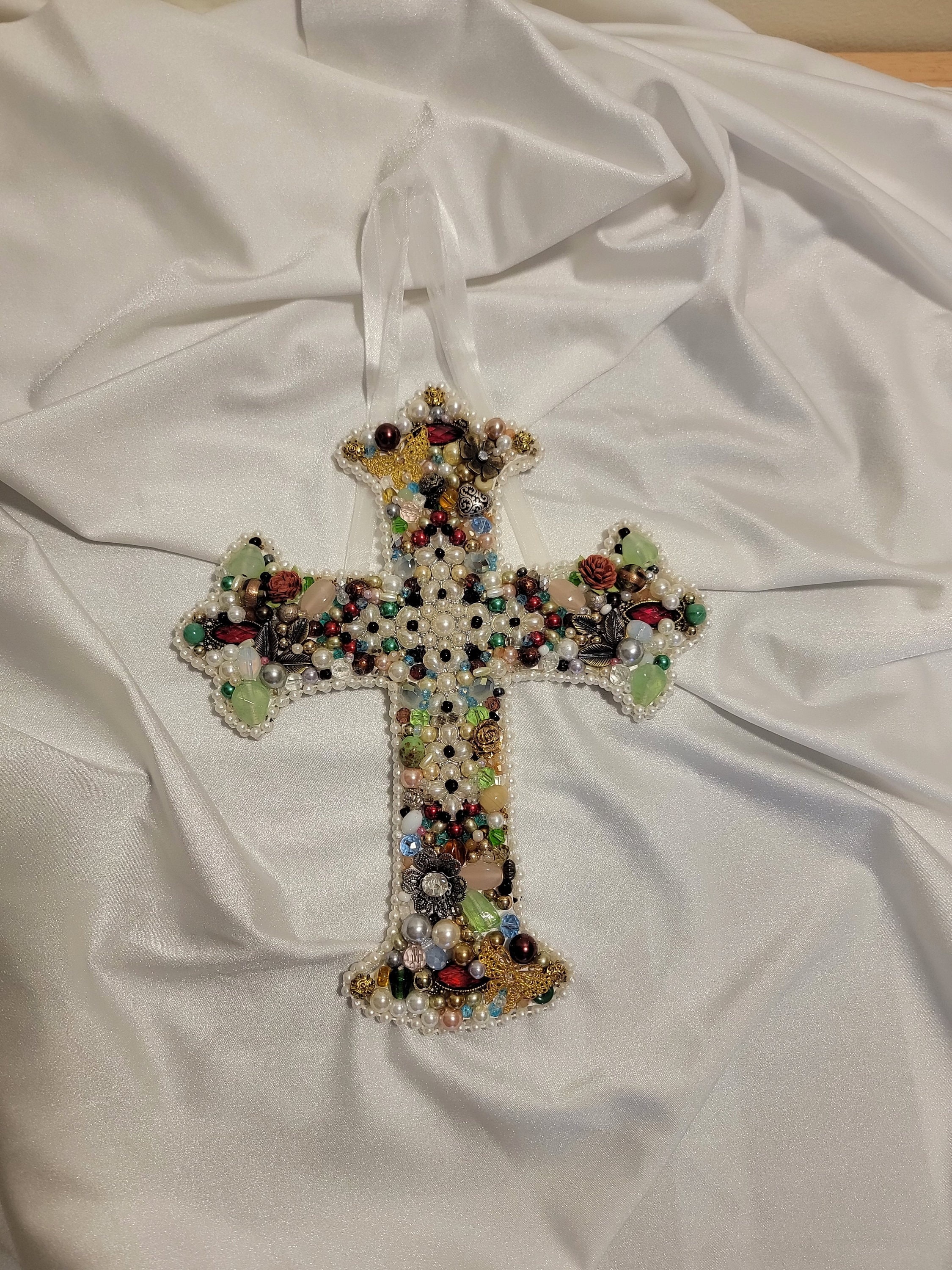 Jeweled Art, Jeweled Art Cross, Jeweled Cross, Jeweled Art Decor ...