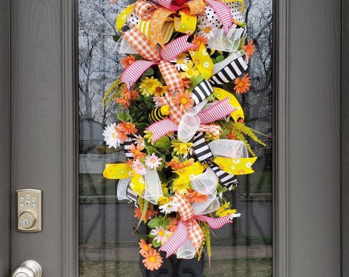 Spring Swag Summer Swag Spring Door Decor Summer Door - Etsy