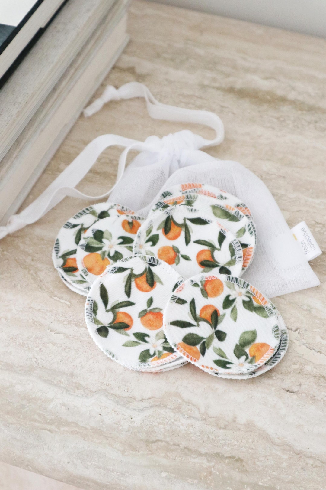 Reusable Cotton Rounds - Clementine, 100% Organic Cotton, Makeup ...