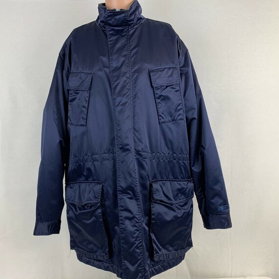 Nike Waterproof Solid Field Jacket Vintage 90s Blue S… - Gem