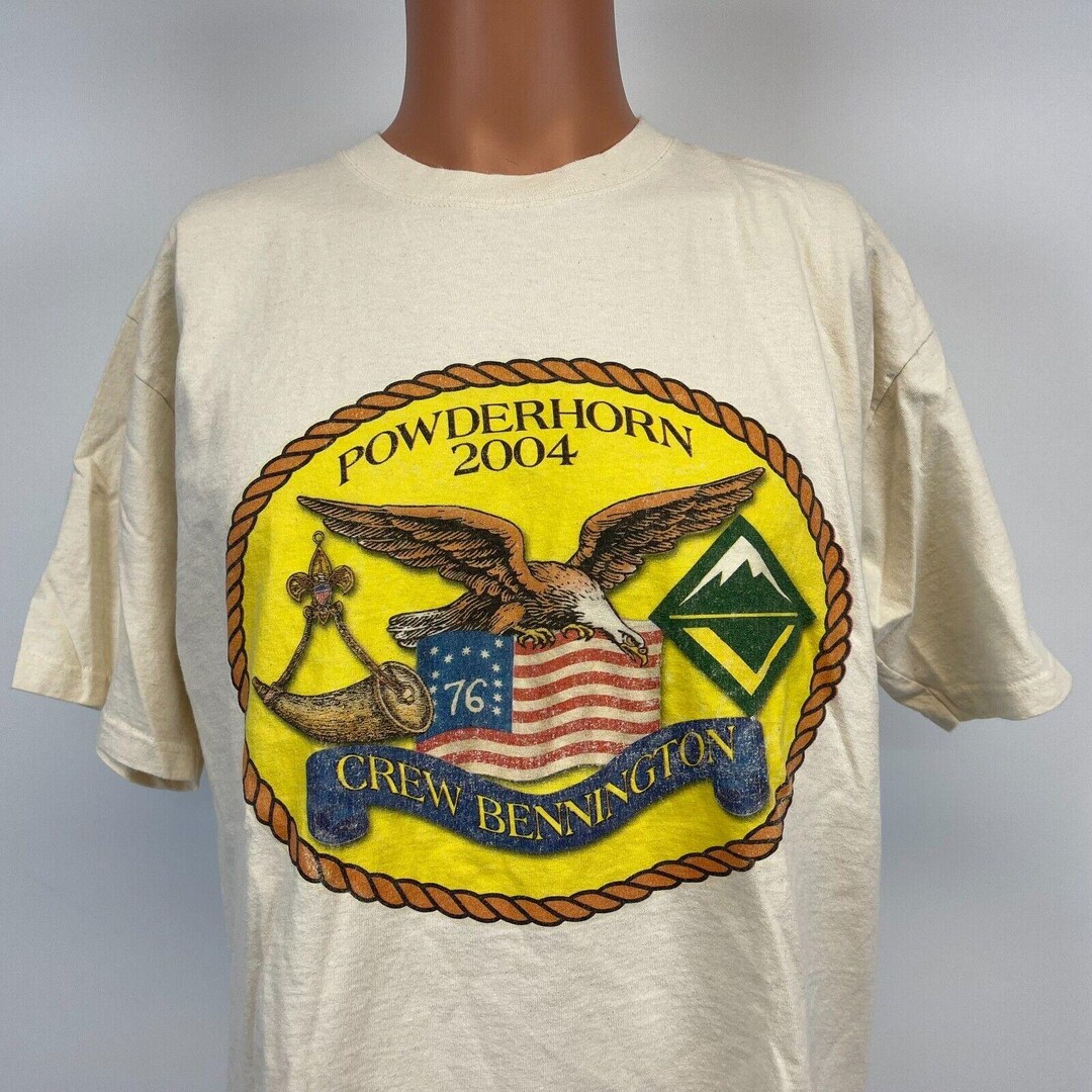 USS Bennington Crew Powderhorn 2004 T Shirt Vtg US Navy Ship Size L - Etsy