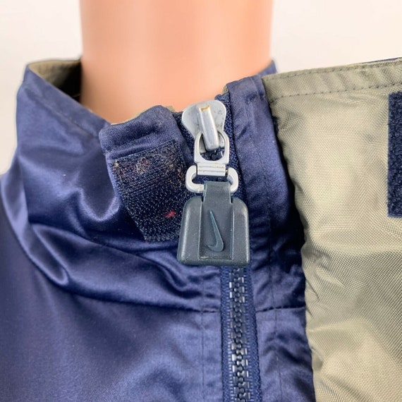 Nike Waterproof Solid Field Jacket Vintage 90s Blue S… - Gem