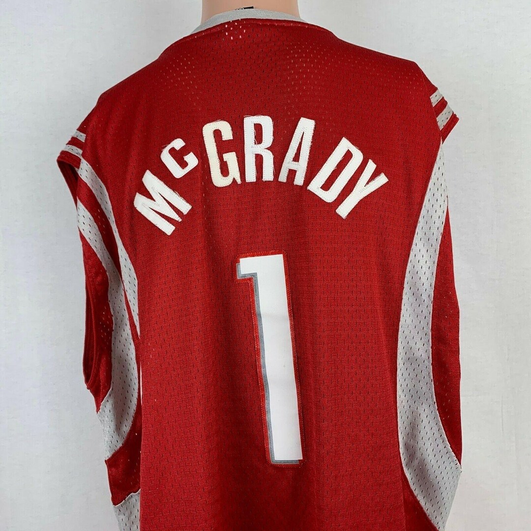 Adidas Tracy Mcgrady Houston Rockets Swingman Jersey NBA Baseball Sewn ...