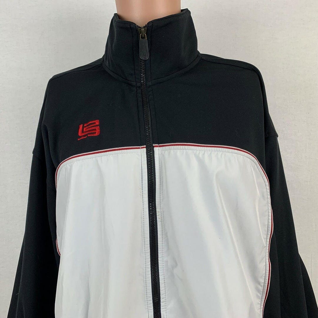 Nike Lebron James Warm up Track Jacket Vtg 2000s Embroidered Basketball ...
