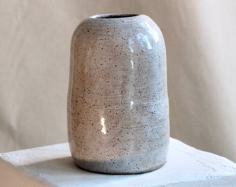 Speckled Pottery Vase - Etsy