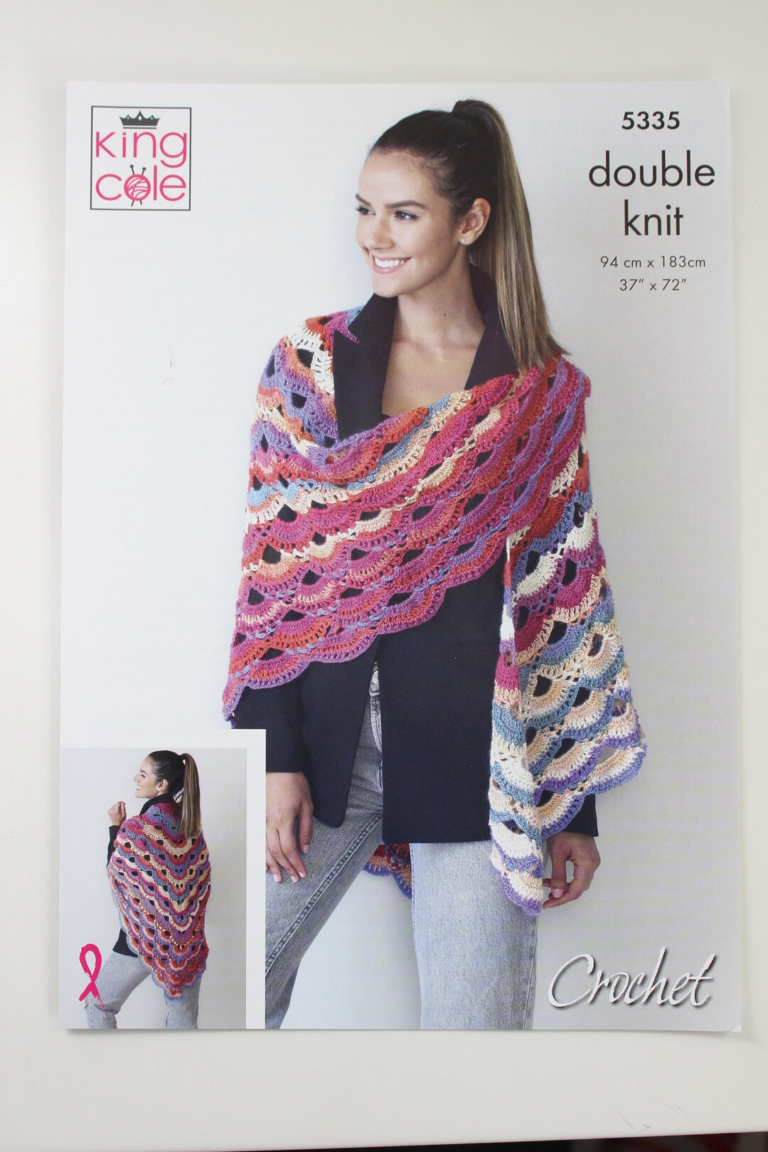 Virus Shawl Crochet Pattern: King Cole Ladies Scarf (printed) - Etsy