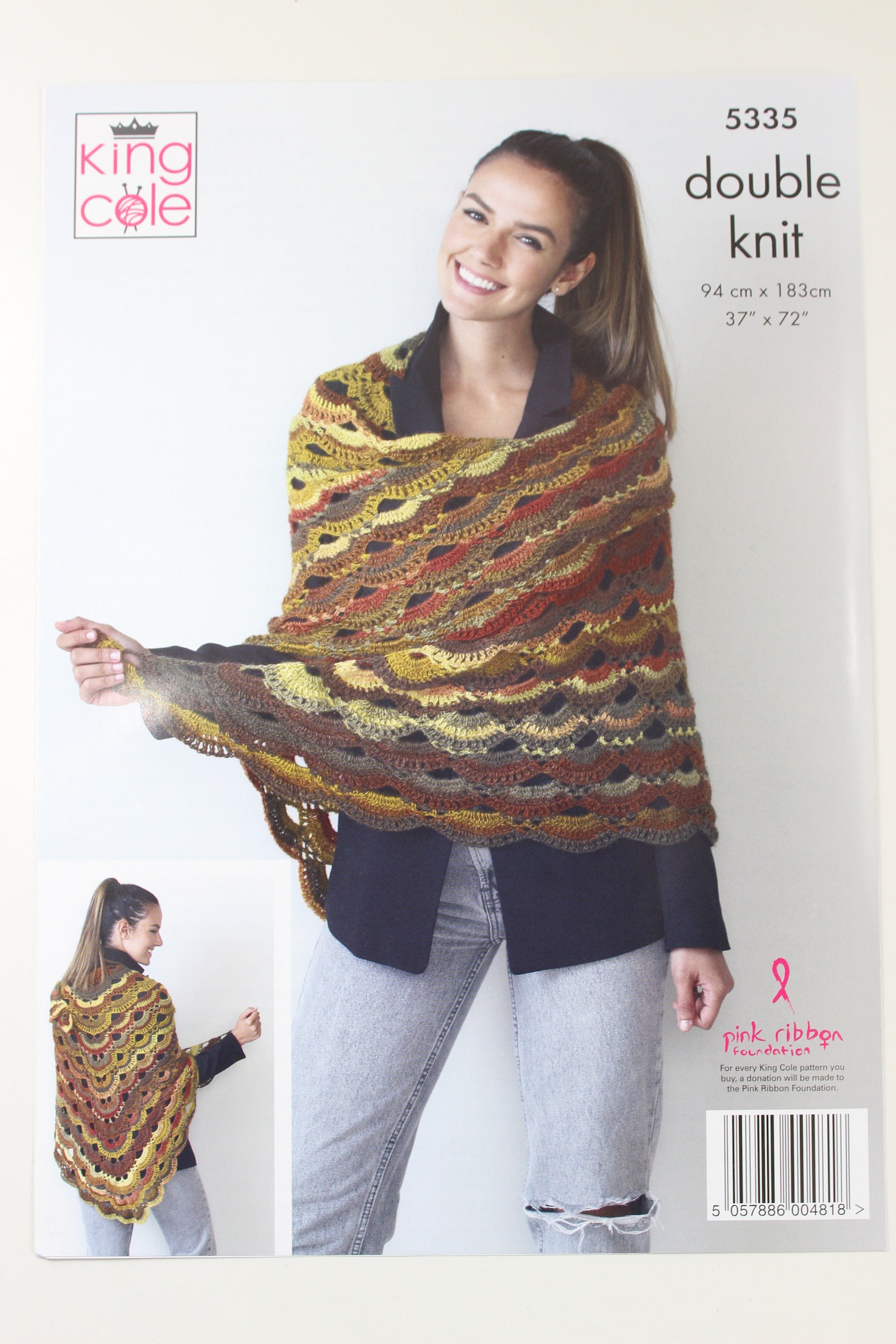 Virus Shawl Crochet Pattern: King Cole Ladies Scarf (printed) - Etsy
